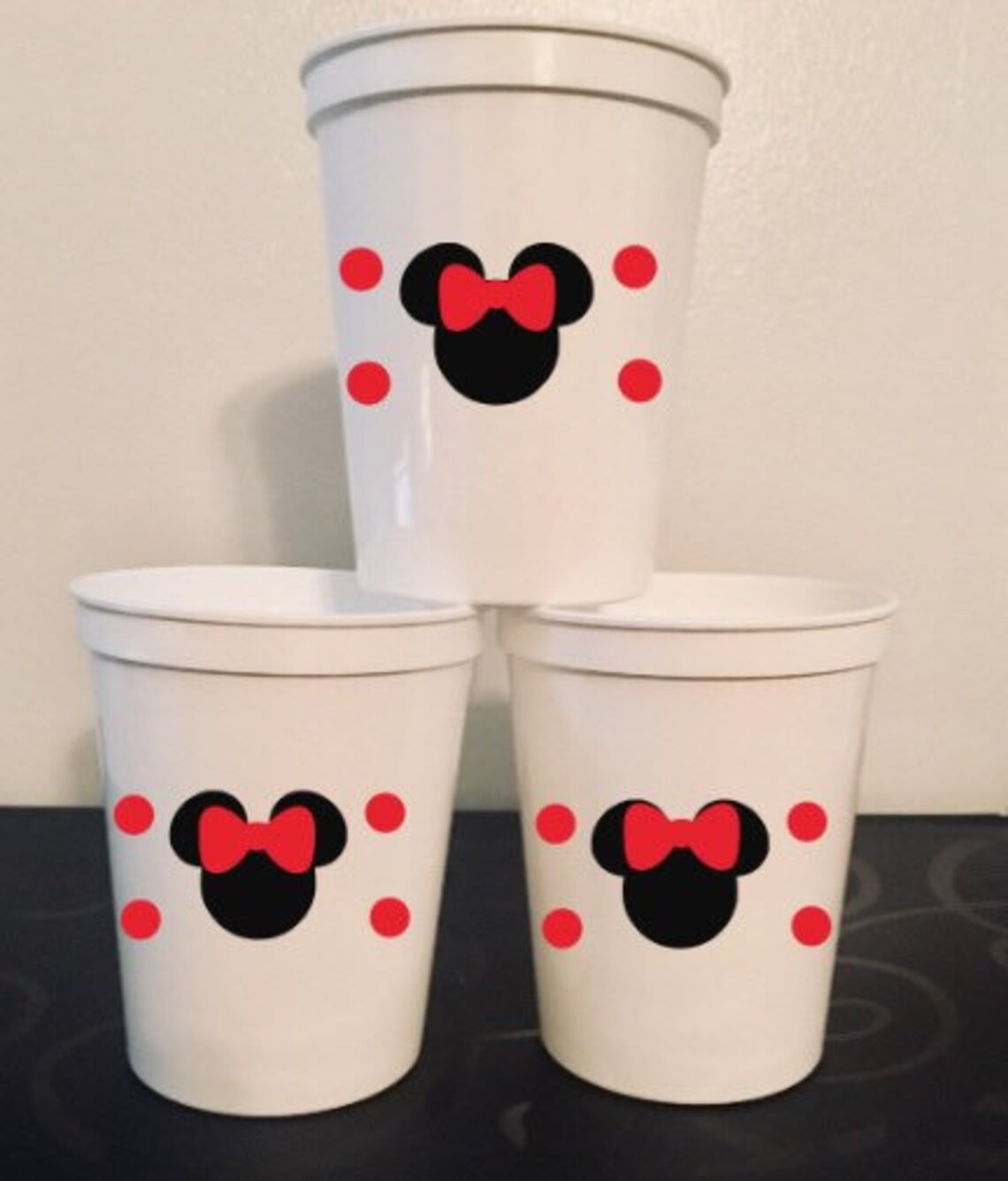 Minnie Mouse Reusable Cups Birthday Party Cup Set Favor Favors - Etsy