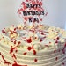 Blood Splatter Birthday Party Cake Topper Personalized Horror - Etsy