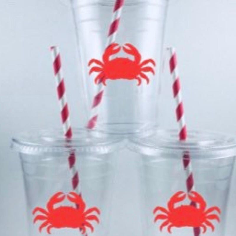Custom Crab Cup Party - Etsy