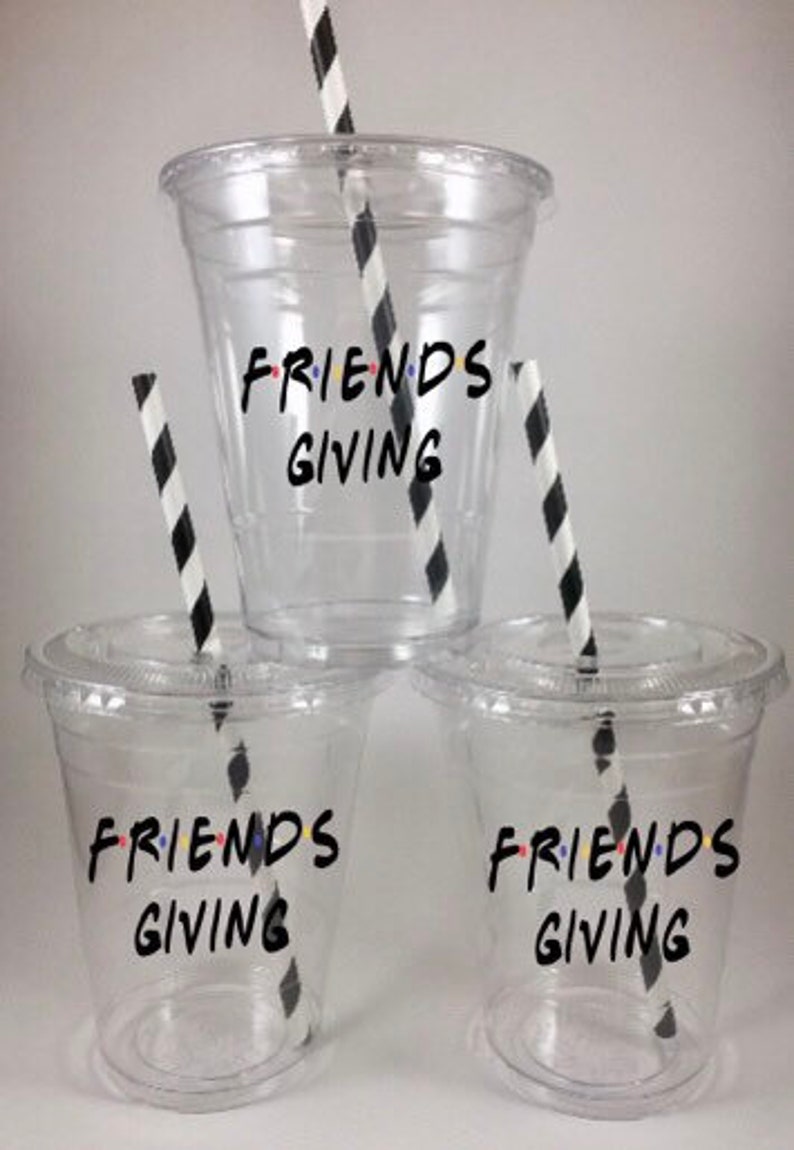 Friendsgiving Friends Giving Thanksgiving Disposable Party - Etsy
