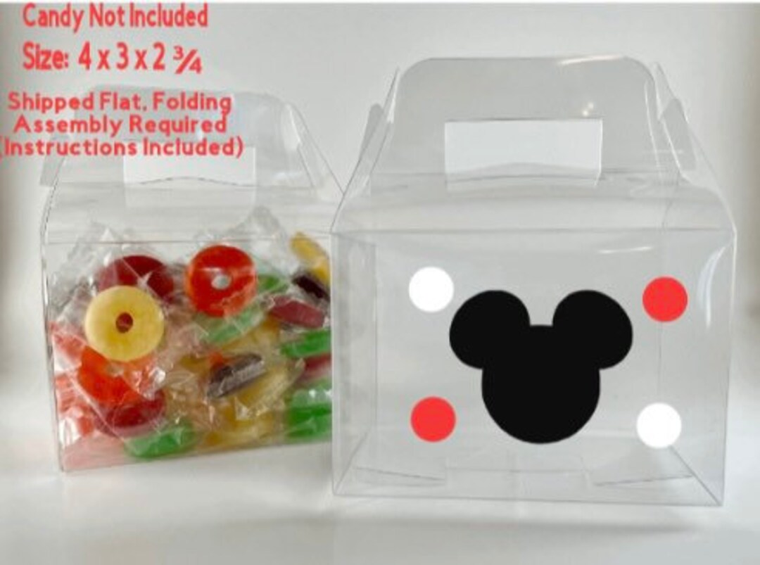 MICKEY MOUSE Party BOXES Empty Birthday Favors Candy Treat You Fill - Etsy