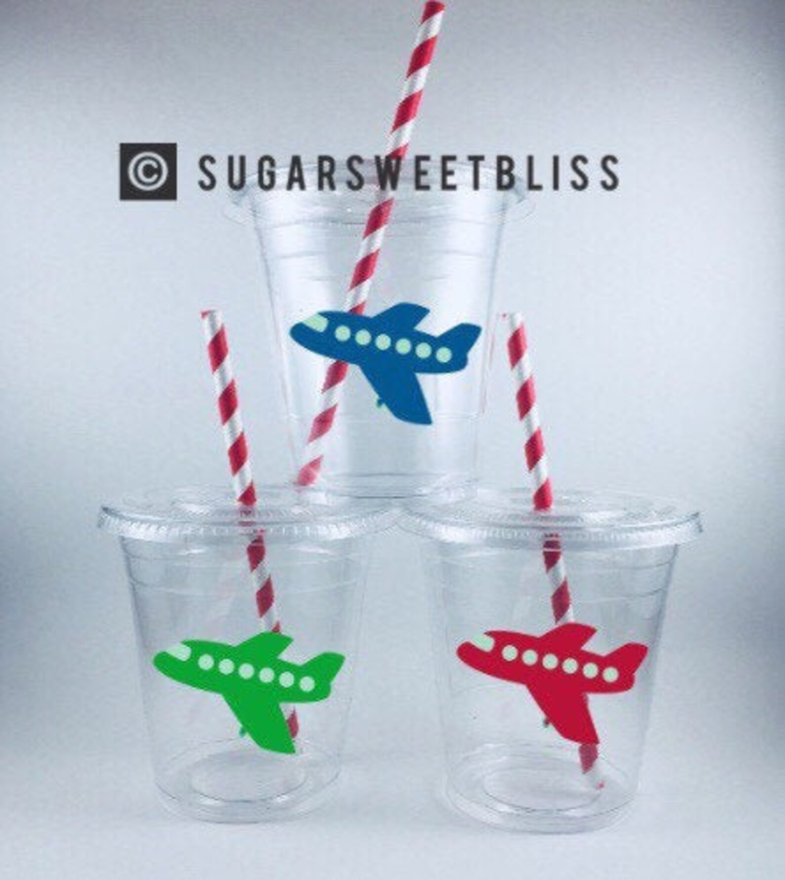 Airplane Party Cups DISPOSABLES Birthday Planes Pilot Favors - Etsy