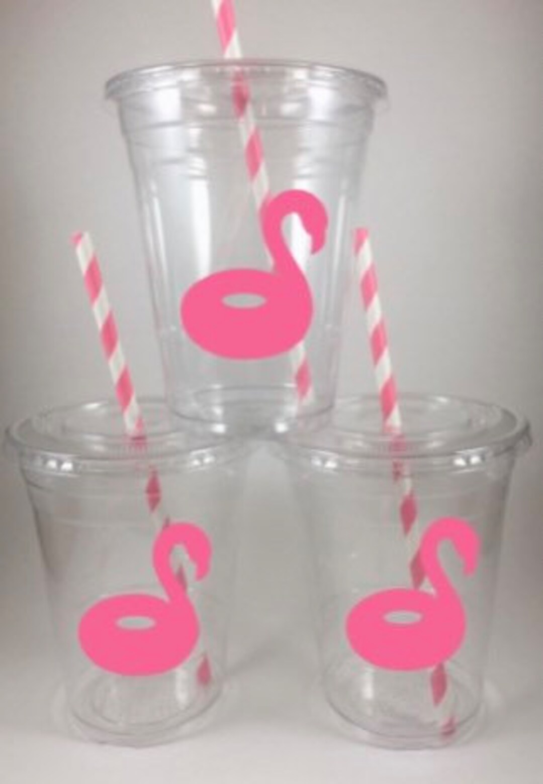 Flamingo Float Party Cups Disposable Birthday WITH Lids/straws - Etsy