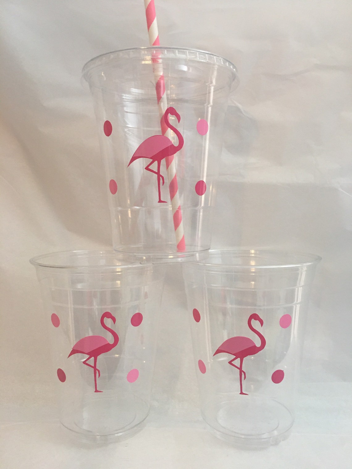 Flamingo Party Cups Birthday Bachelorette Flamingle Personalized ...