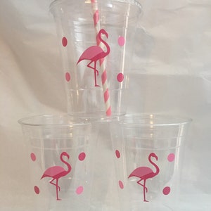 Flamingo Party Cups Birthday Bachelorette Flamingle Personalized ...