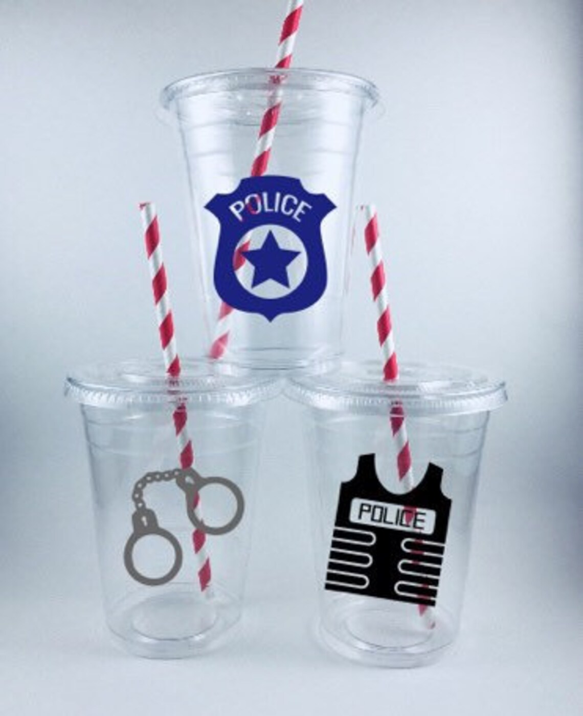 POLICE PARTY CUPS Agent Emergency Response Cup Set avec - Etsy France