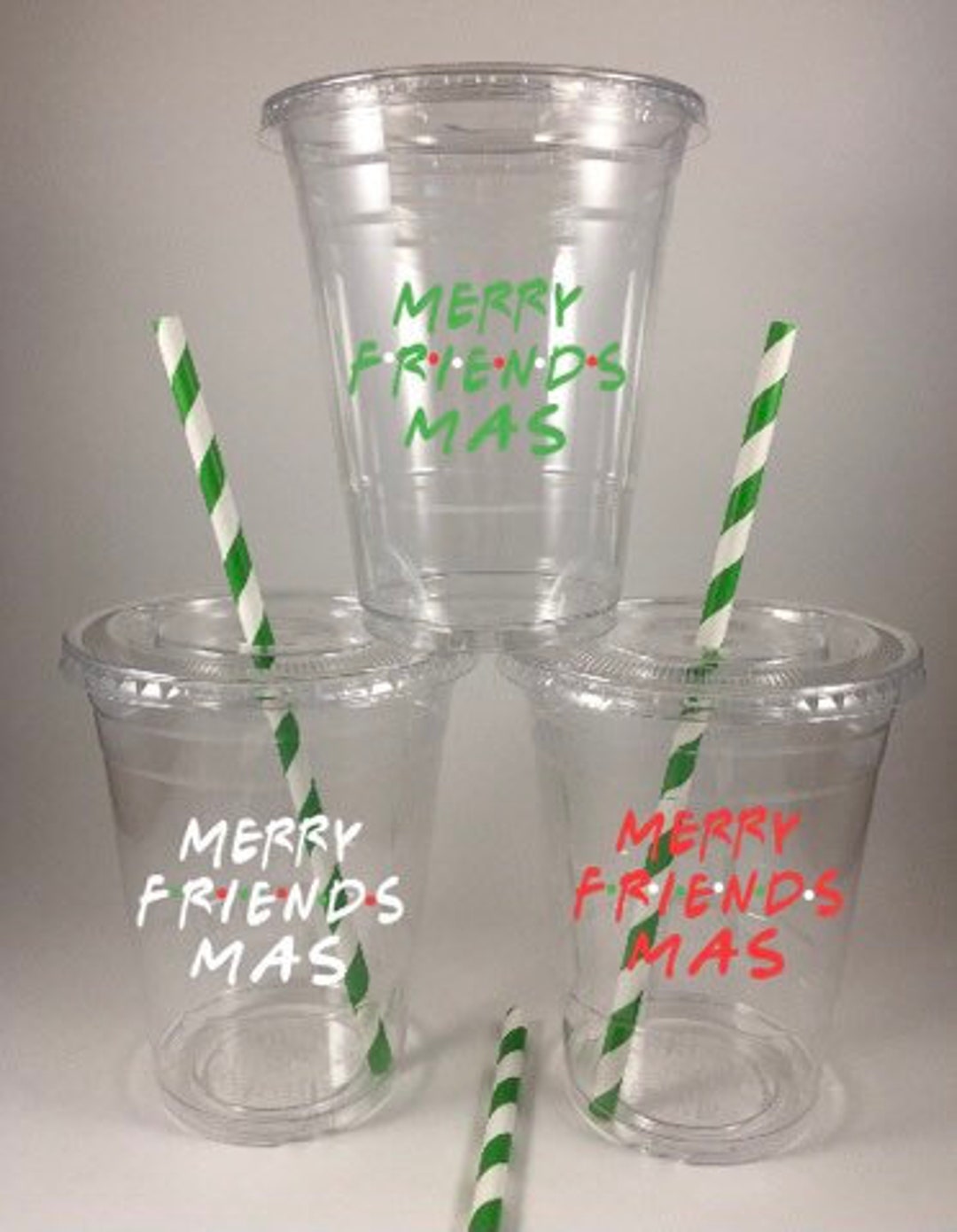 Friends Christmas Party Cups Friendsmas Disposable Table Decorations - Etsy