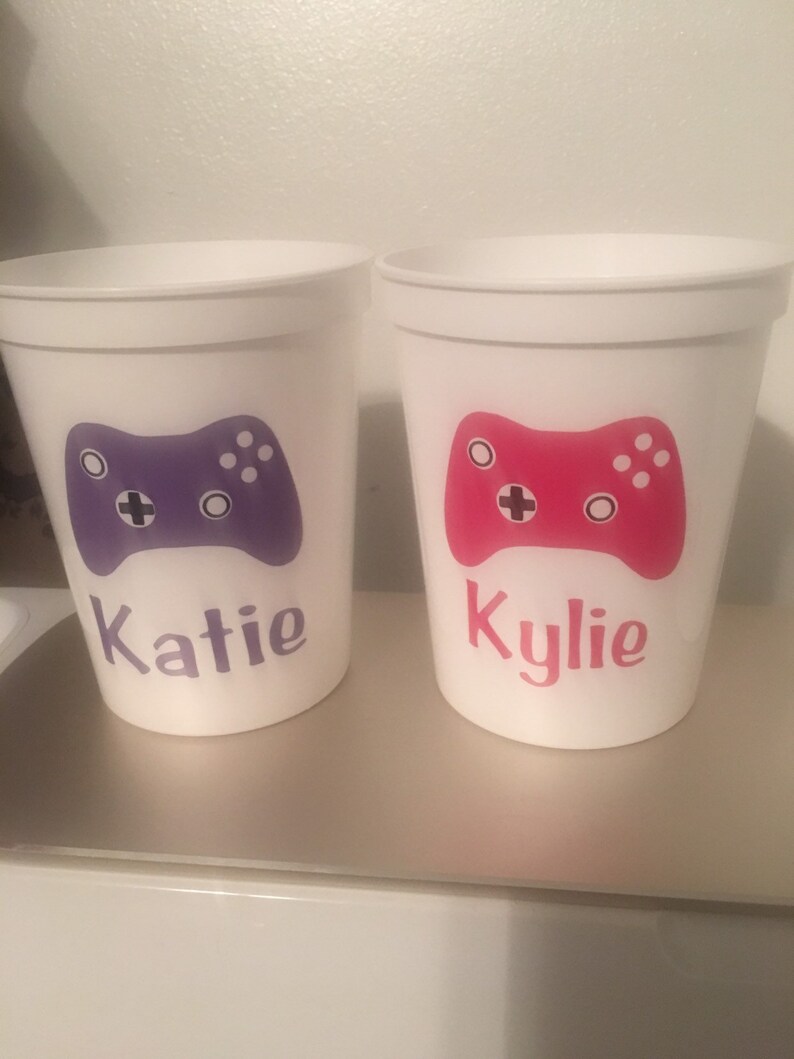 Gaming Controller PARTY CUPS Reusable Plastic Birthday Favors | Etsy