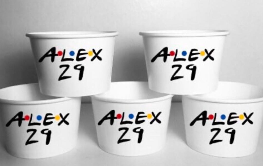 Friends Birthday PARTY Cups Food Treat Favors Bowl Cup - Etsy
