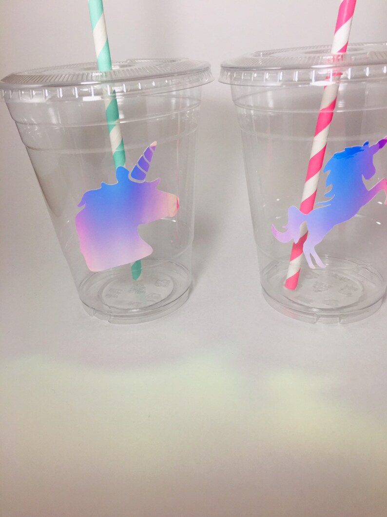 UNICORN PARTY CUPS Iridescent Color Changing Birthday Cup Set - Etsy