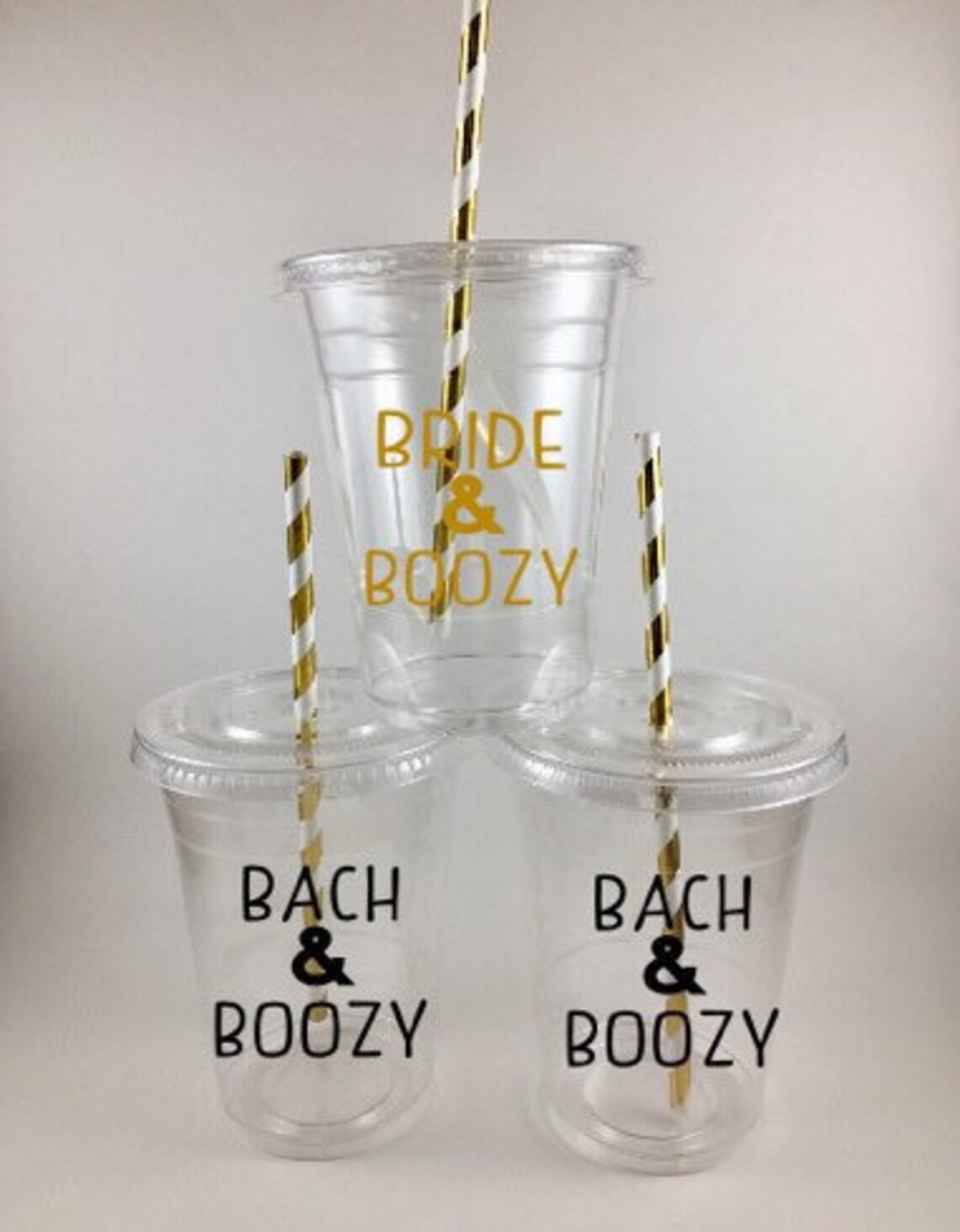 Bach and Boozy Bride PARTY CUPS Bachelorette Cup Set With | Etsy