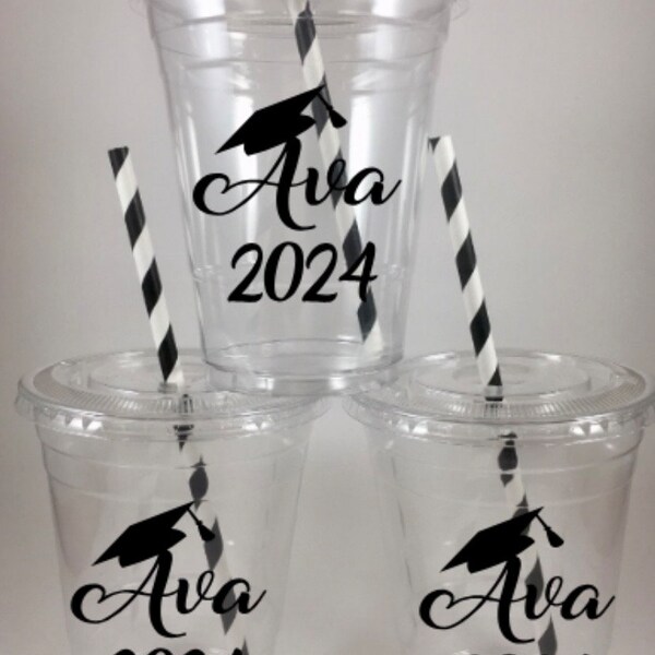 Personalized Party Cups Graduation - Etsy