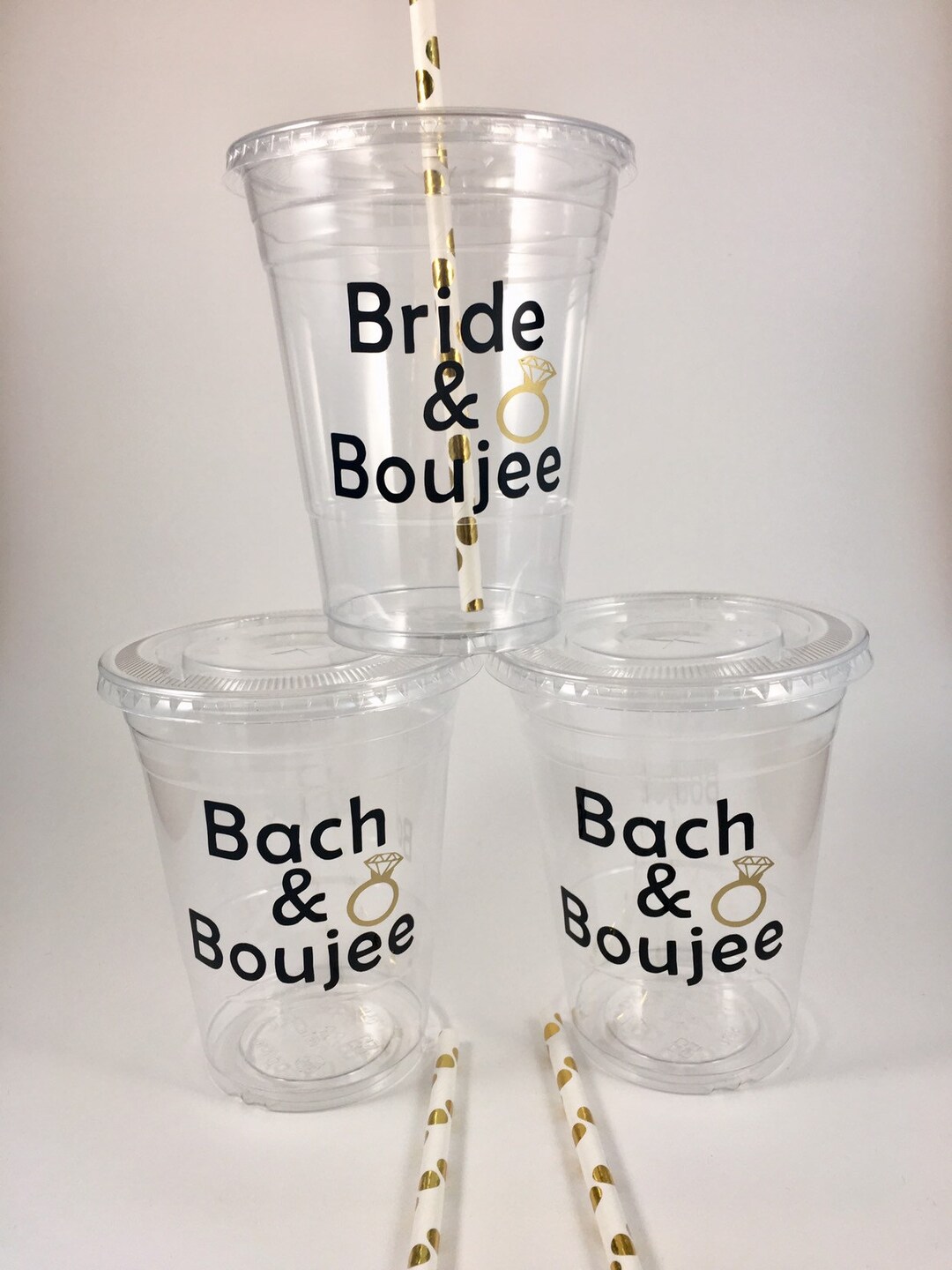 Bride Bach and Boujee PARTY CUPS Bachelorette Cup Set With - Etsy