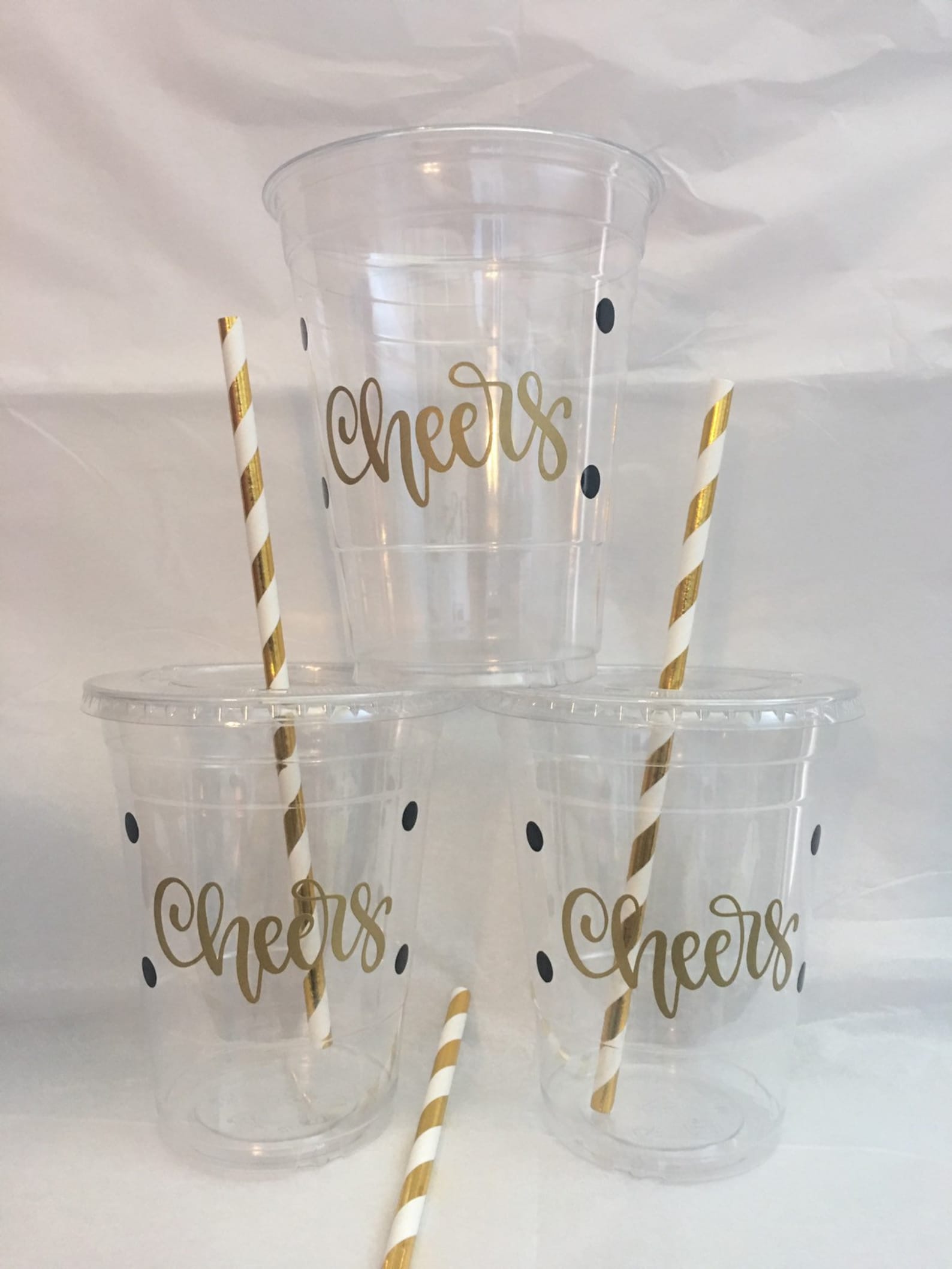 CHEERS PARTY CUPS Custom Colors Available Birthday Celebration - Etsy