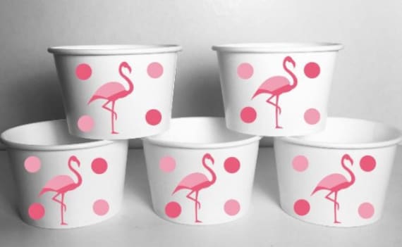 Flamingo Party SNACK CUPS Birthday Flamingle Treat or Favor | Etsy