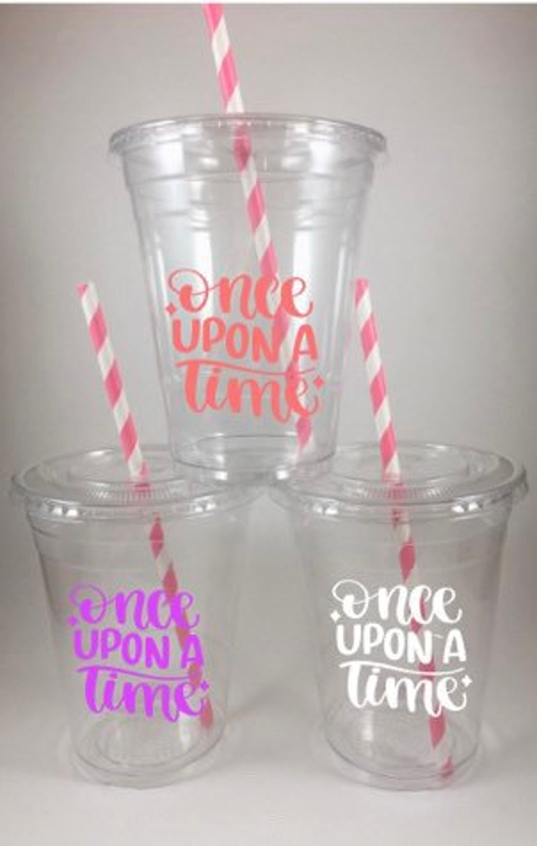 Once Upon a Time Party Cups Fairytale Birthday Disposables All Colors ...