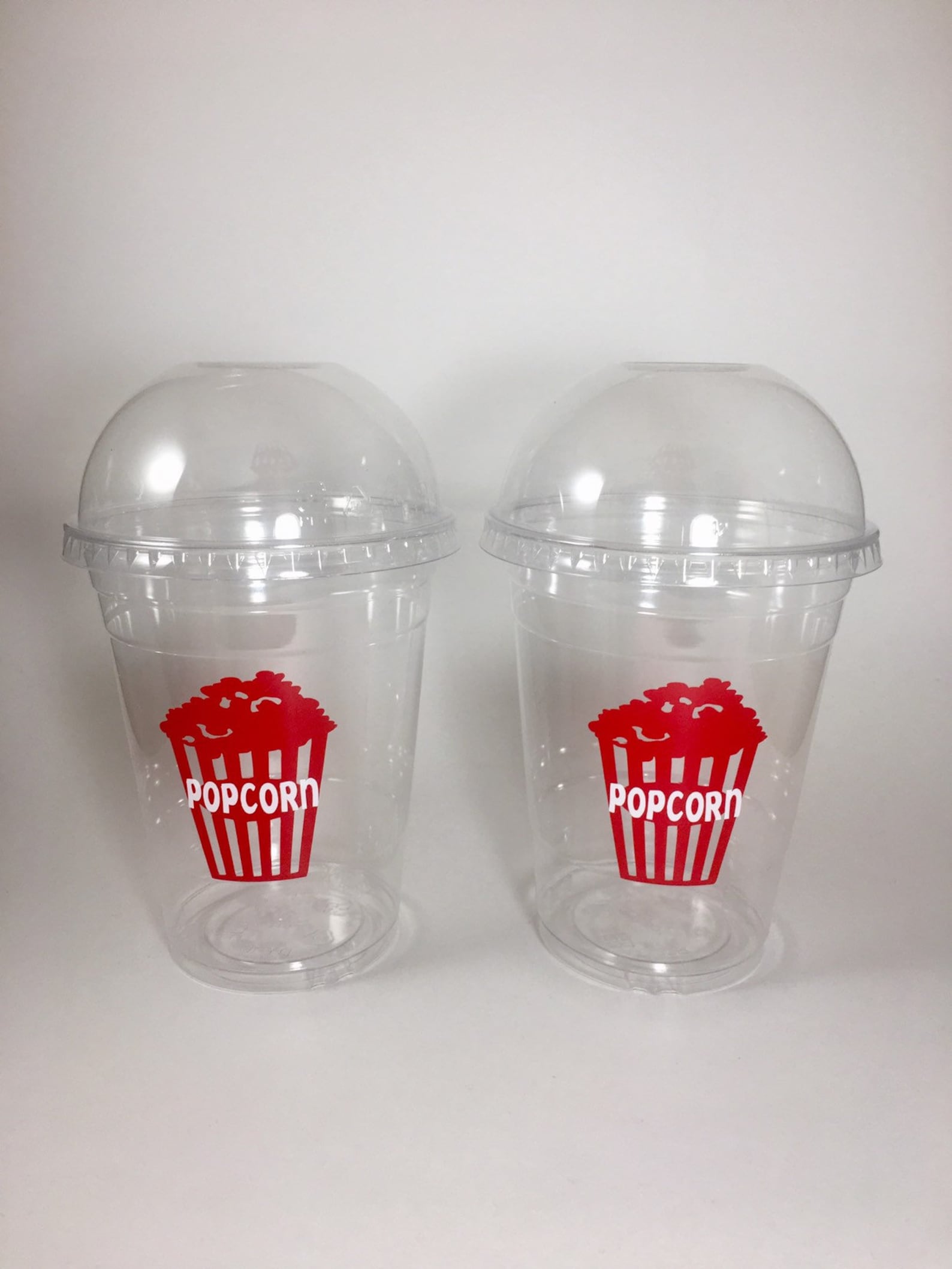 Popcorn Party Cups With Dome Icee Lids ANY CUSTOM COLORS Are Free Movie ...