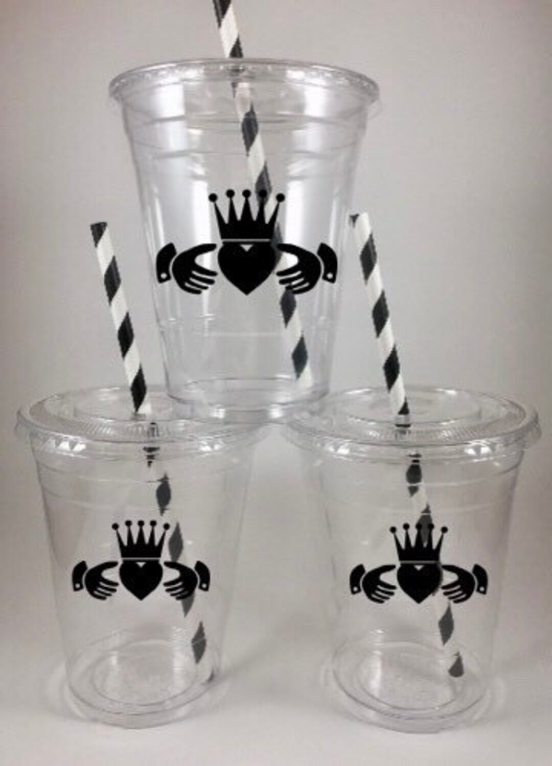 Claddagh Party Cups Irish Birthday PERSONALIZED Disposables - Etsy