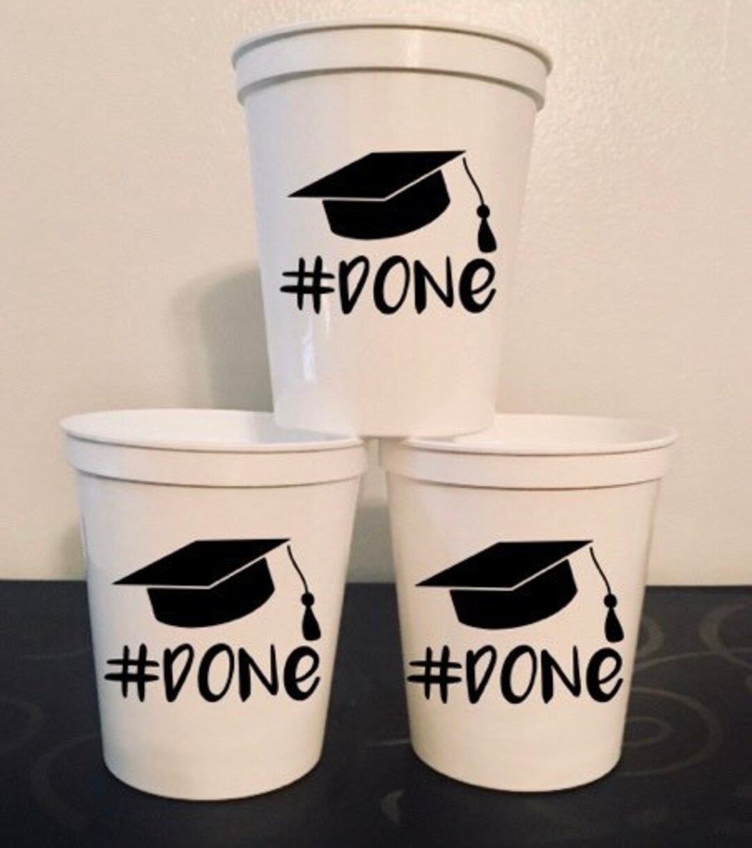Graduation Party Cups 2023 Grad Reusable Favors Graduating done - Etsy