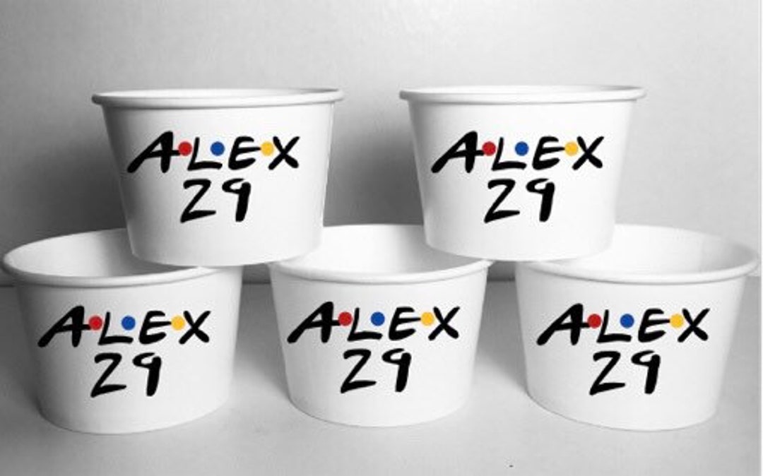 Friends Birthday PARTY Cups Food Treat Favors Bowl Cup - Etsy