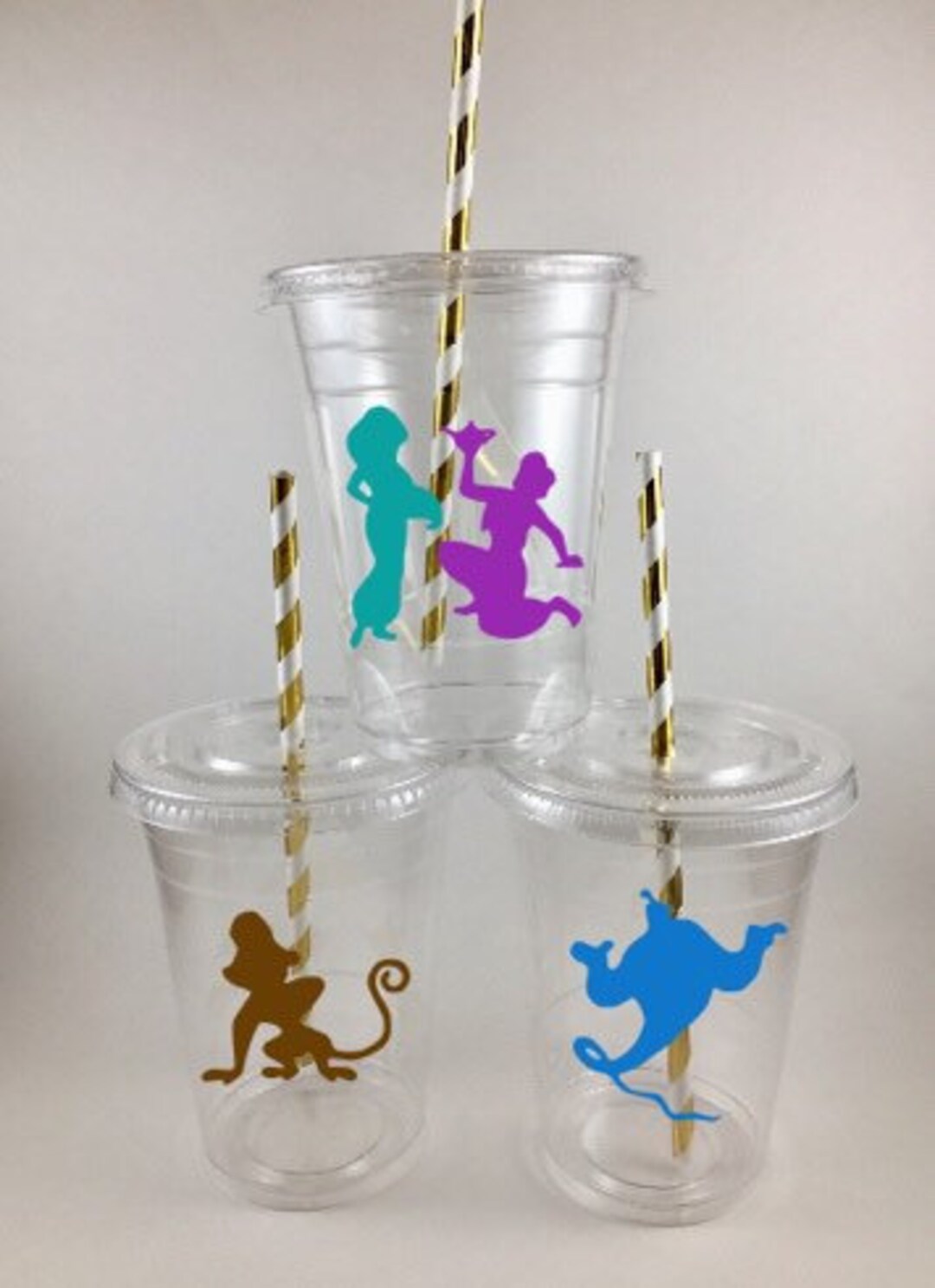 Aladdin Party Cups Birthday Cup Set Jasmine Available Personalized ...