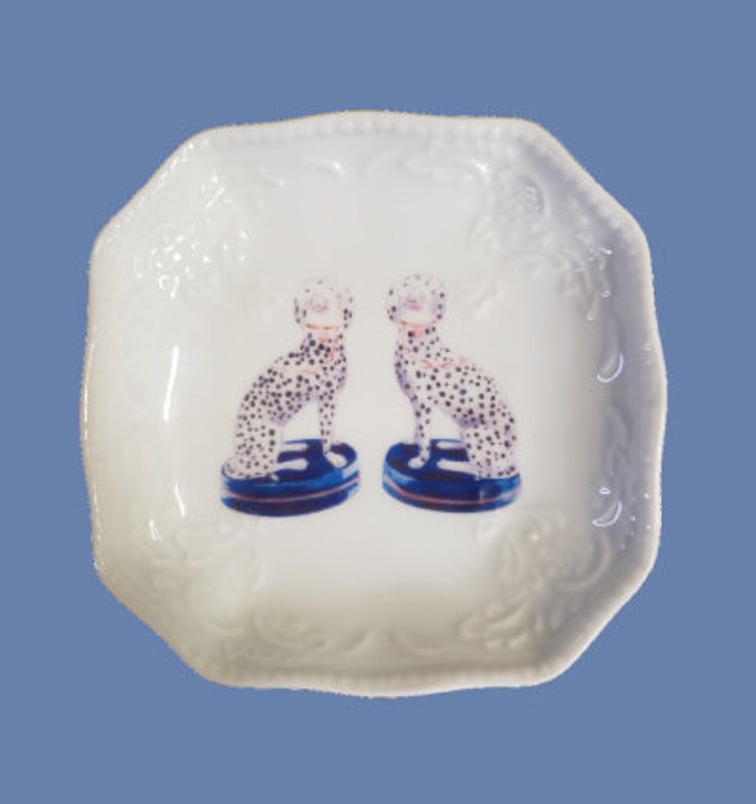 Chinoiserie Dalmatians Bon Bon Plate - Etsy