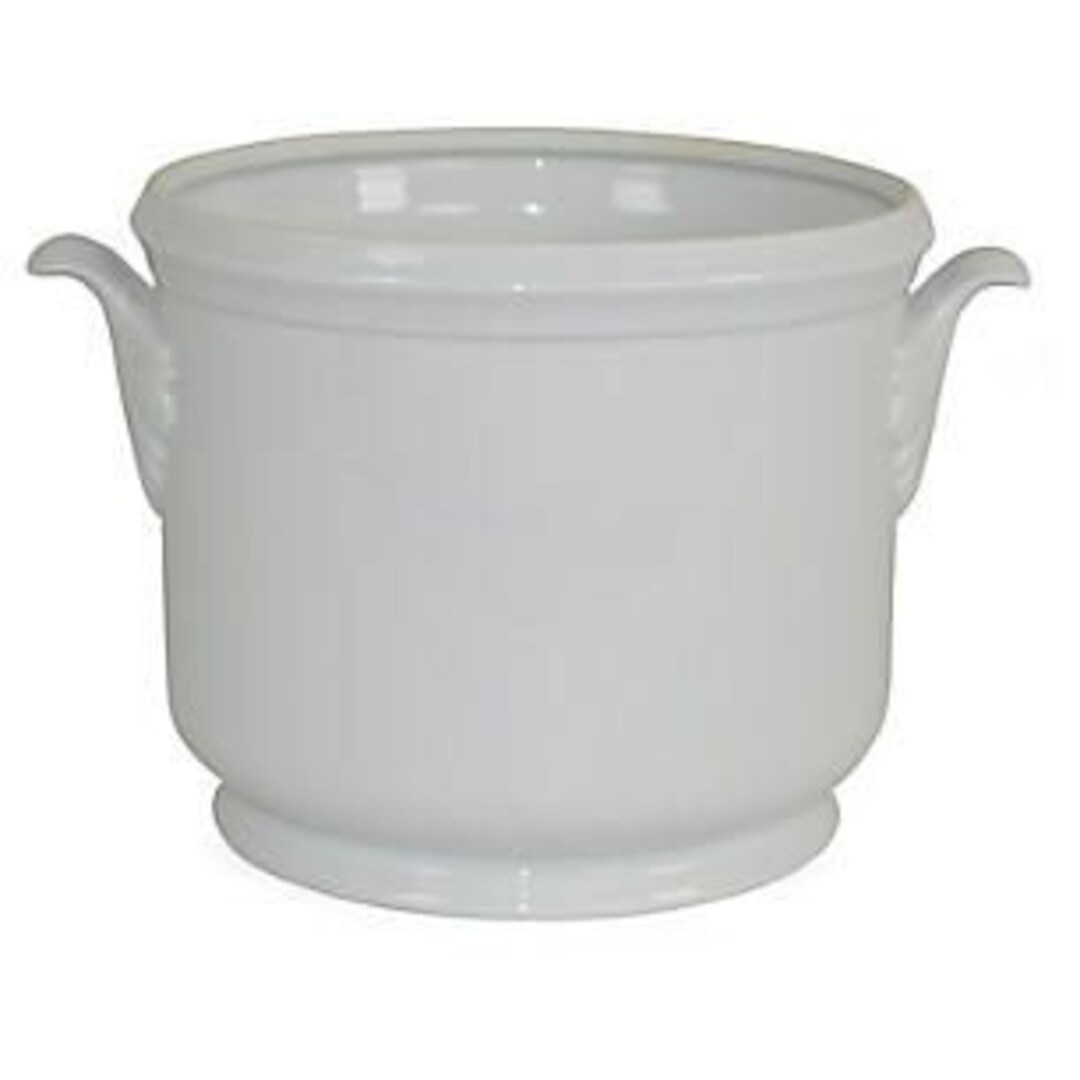 9" Solid Large Cachepot, White | the French Bee, Classic White ...