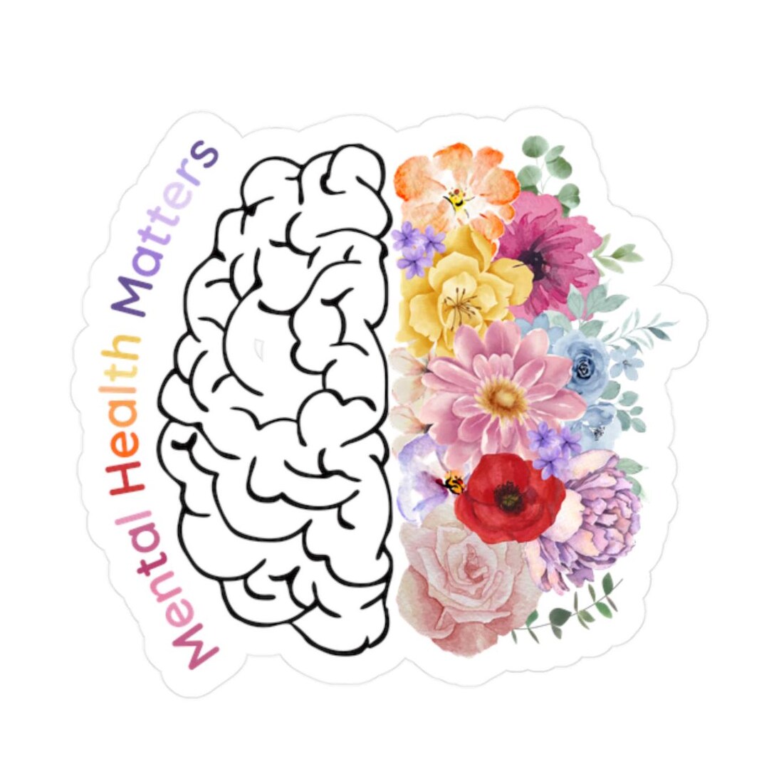 Mental Health Matters Vinyl Decals, Inspirational Stickers for Self ...