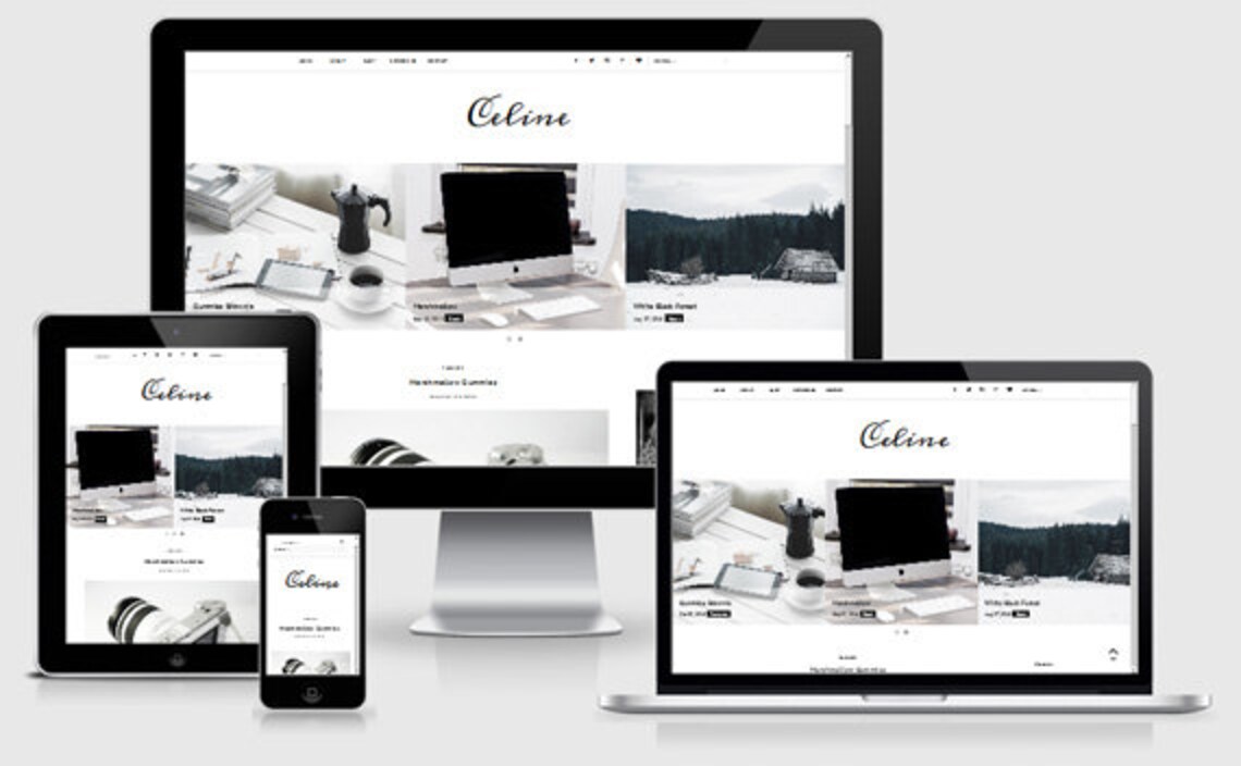 Premade Blogger Template Responsive Premade Template Clean Minimalist ...