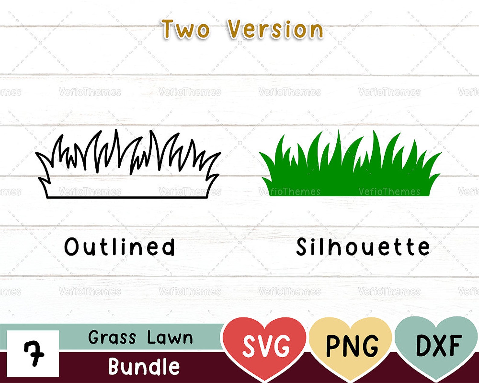Grass SVG Bundle, Grassy Lawn SVG, Print SVG, Cut Files Outline ...