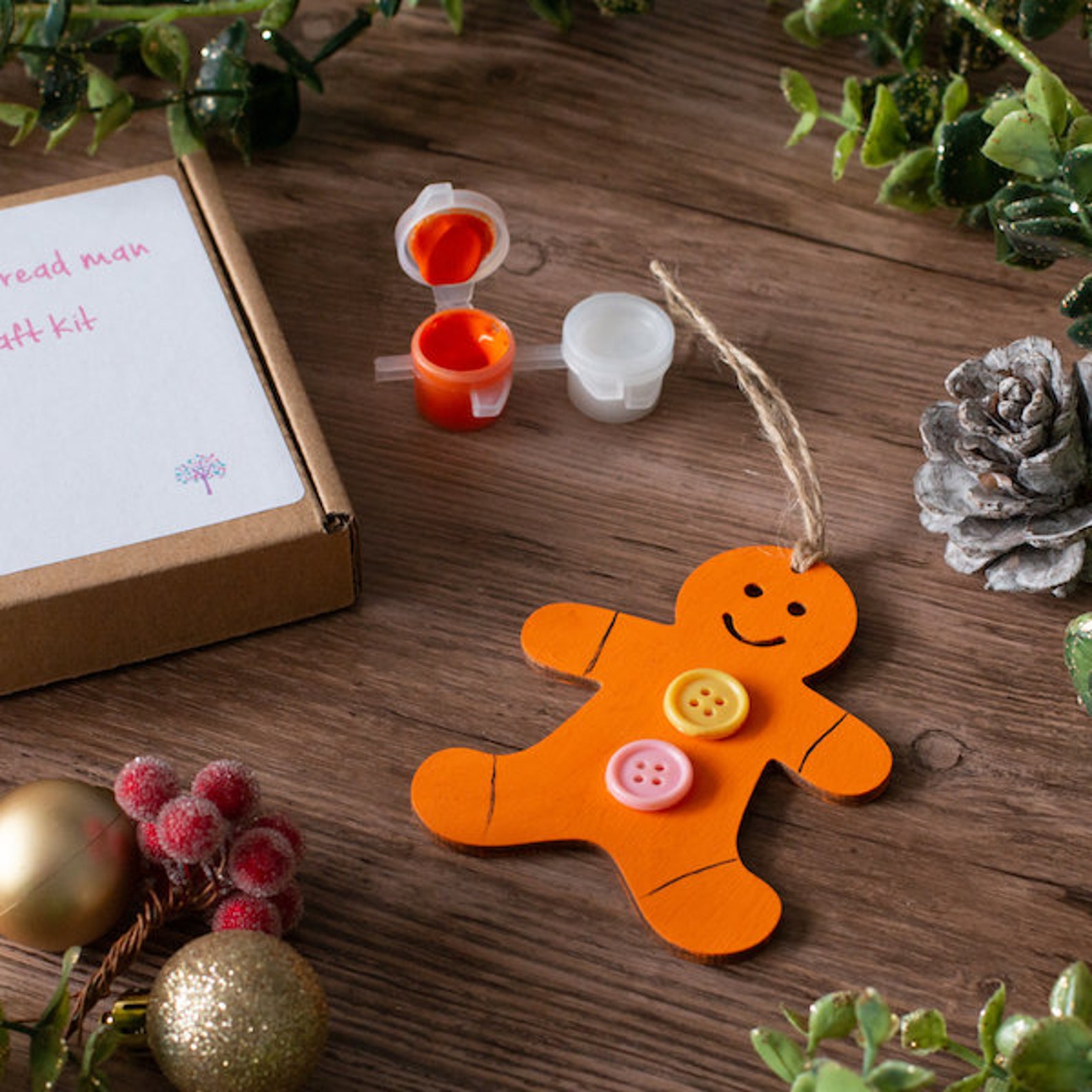 Gingerbread Man Kit Children's Craft Kit Kids Activity | Etsy UK