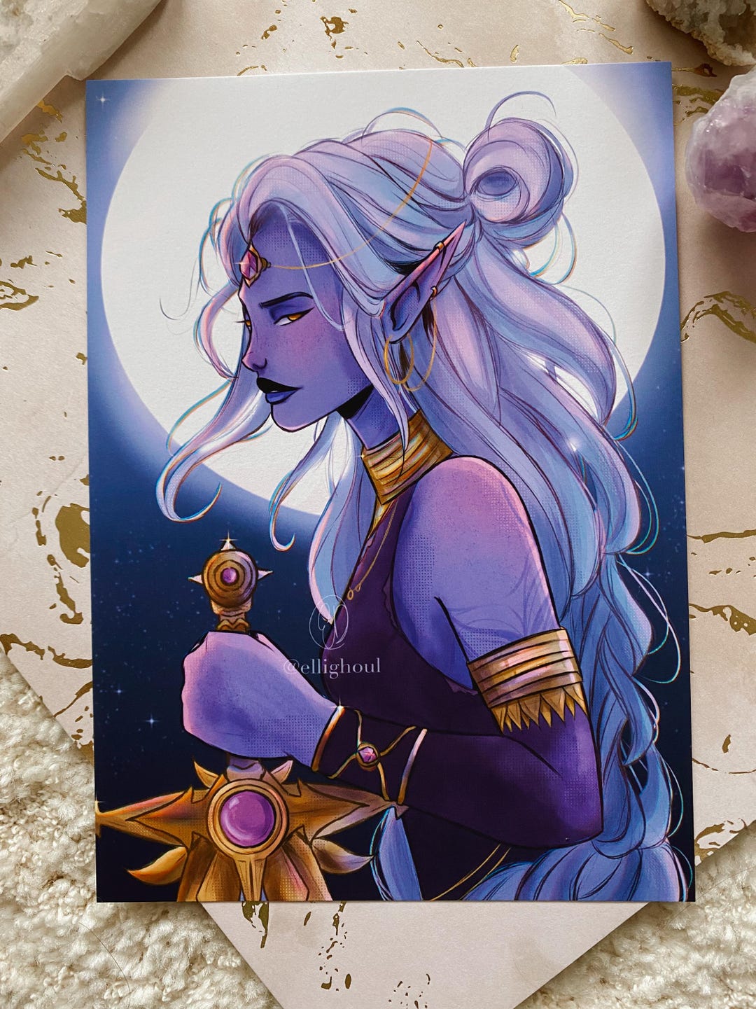 Crystal Elf 5x7 Art Print - Etsy