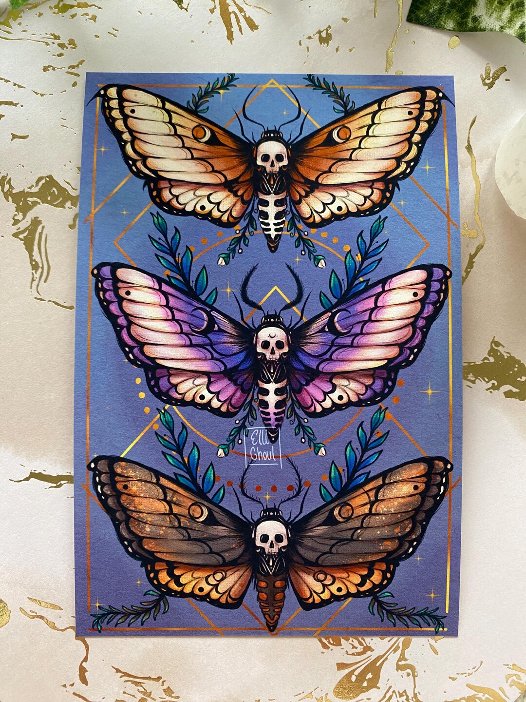 Death Moths 4x6 Art Print - Etsy