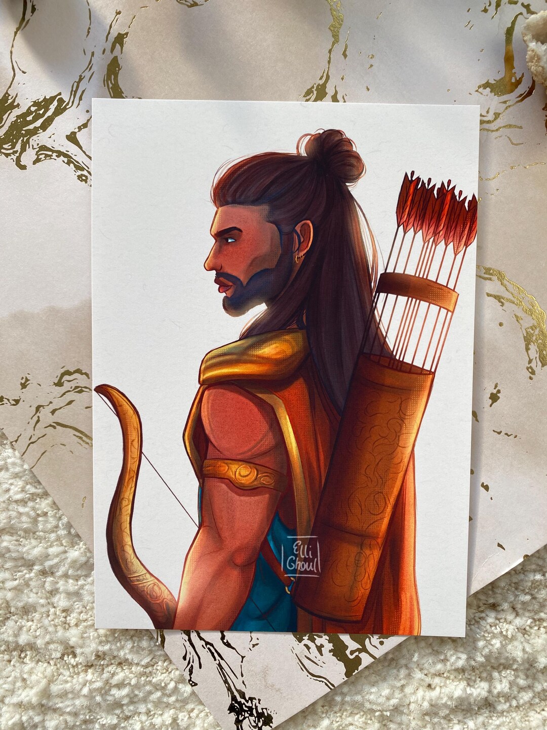 Arjuna Art Print 5x7 - Etsy