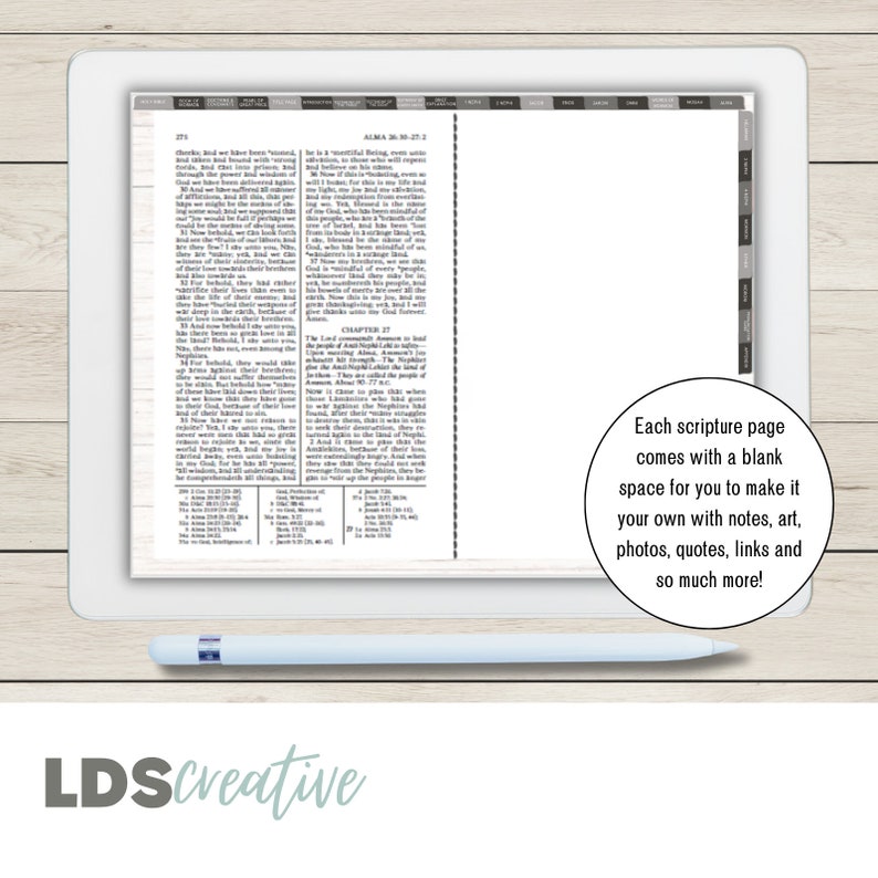 LDS Digital Journaling Scriptures | Book of Mormon | Doctrine and ...