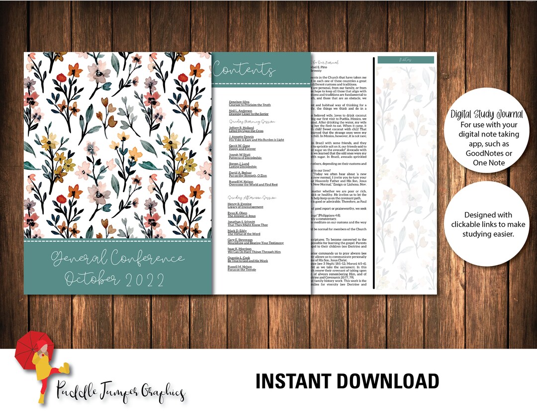 October 2022 General Conference Digital Journal | Talks & Notes ...