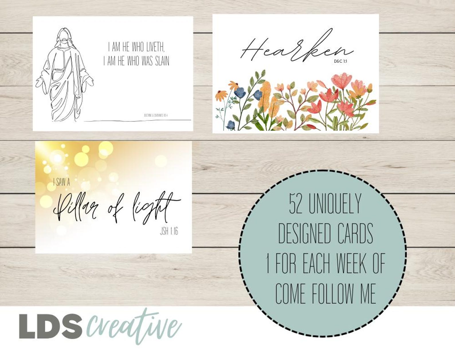 Doctrine & Covenants Scripture Cards: Come Follow Me (digital Download ...