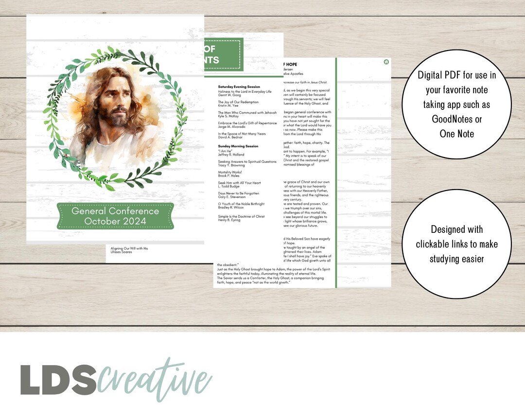 LDS General Conference Addresses: October 2024 Journal Edition (digital ...