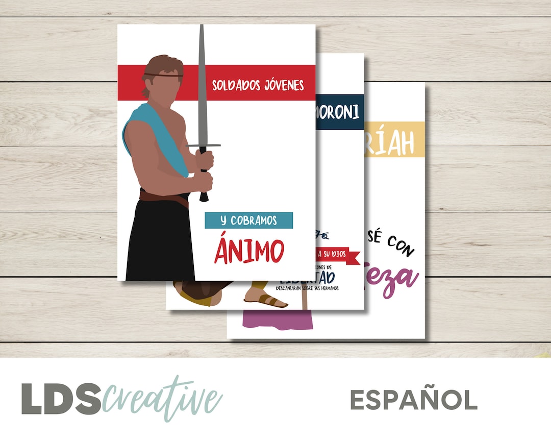 Book of Mormon Heroes Posters | LDS Spanish Prints (digital Download ...