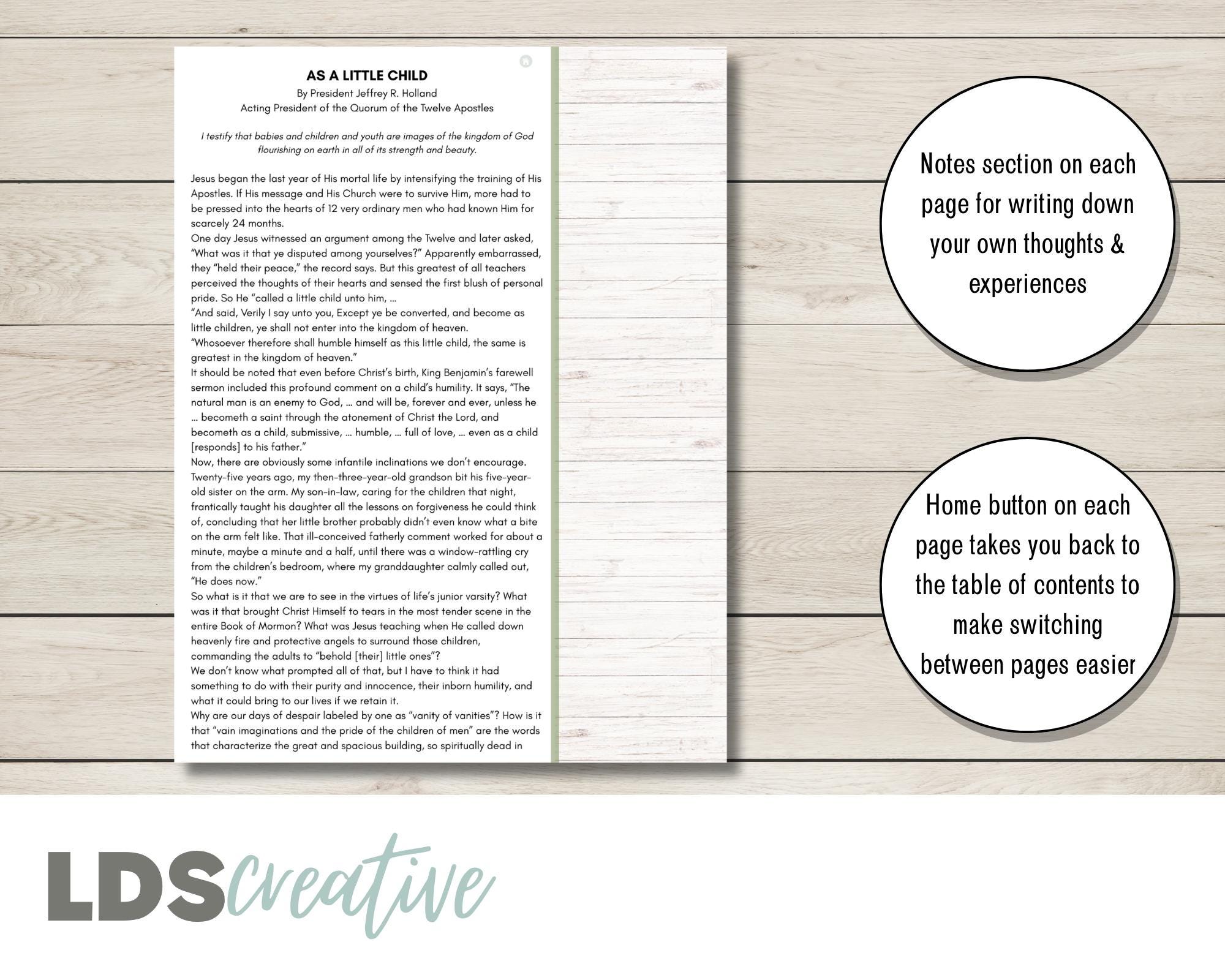 LDS General Conference Talks: April 2025 Journal Edition (digital PDF ...