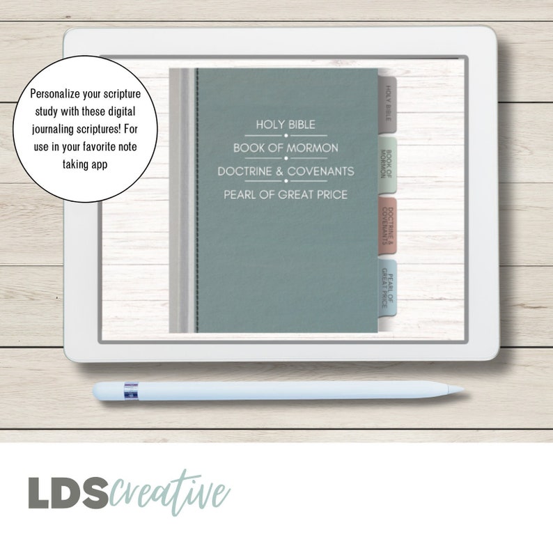 LDS Digital Journaling Scriptures | Book of Mormon | Doctrine and ...