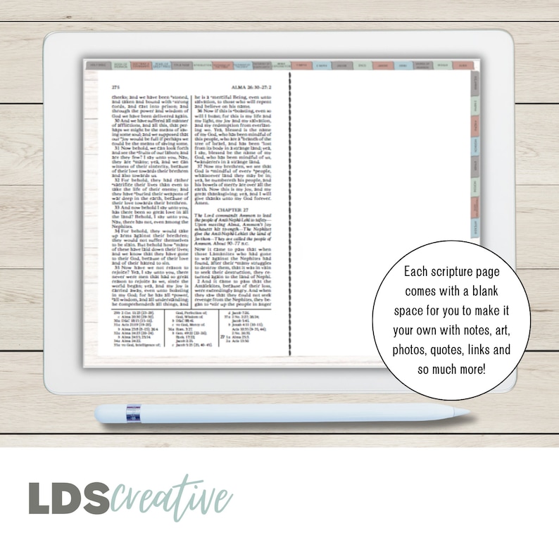 LDS Digital Journaling Scriptures | Book of Mormon | Doctrine and ...