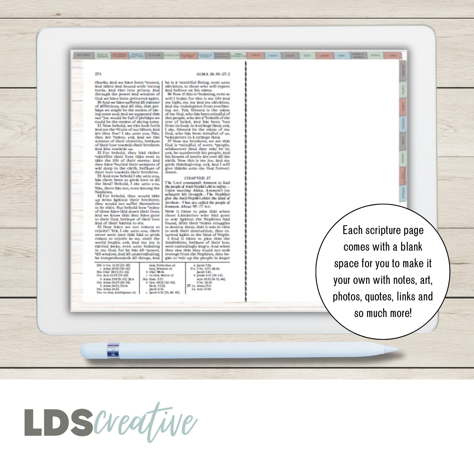 LDS Digital Journaling Scriptures | Book of Mormon | Doctrine and ...
