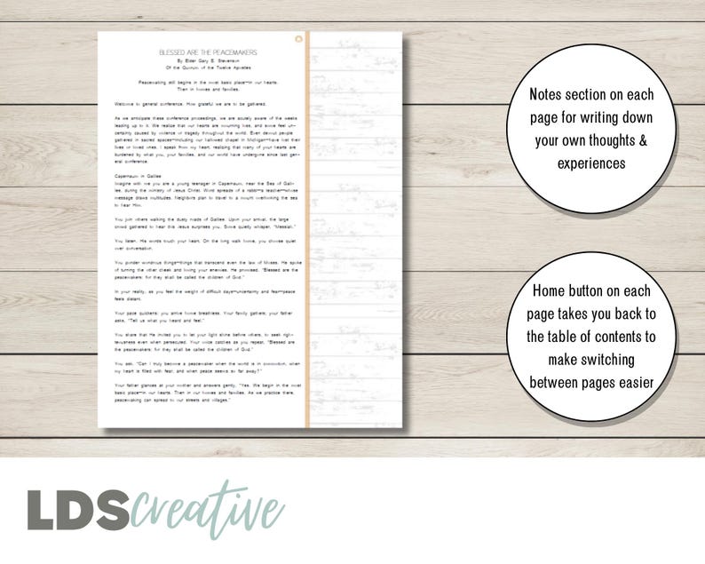 LDS General Conference Talks: October 2025 Journal Edition (digital PDF ...