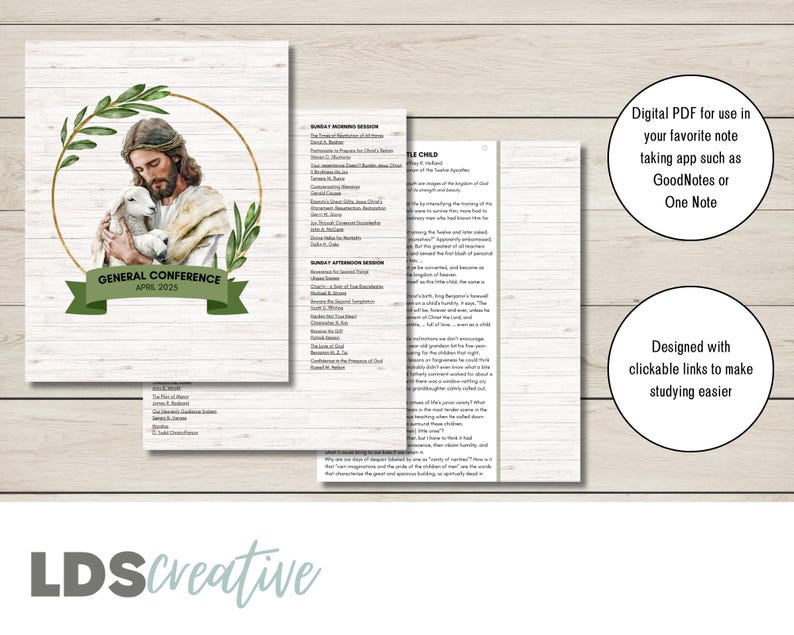 LDS General Conference Talks: April 2025 Journal Edition (digital PDF ...