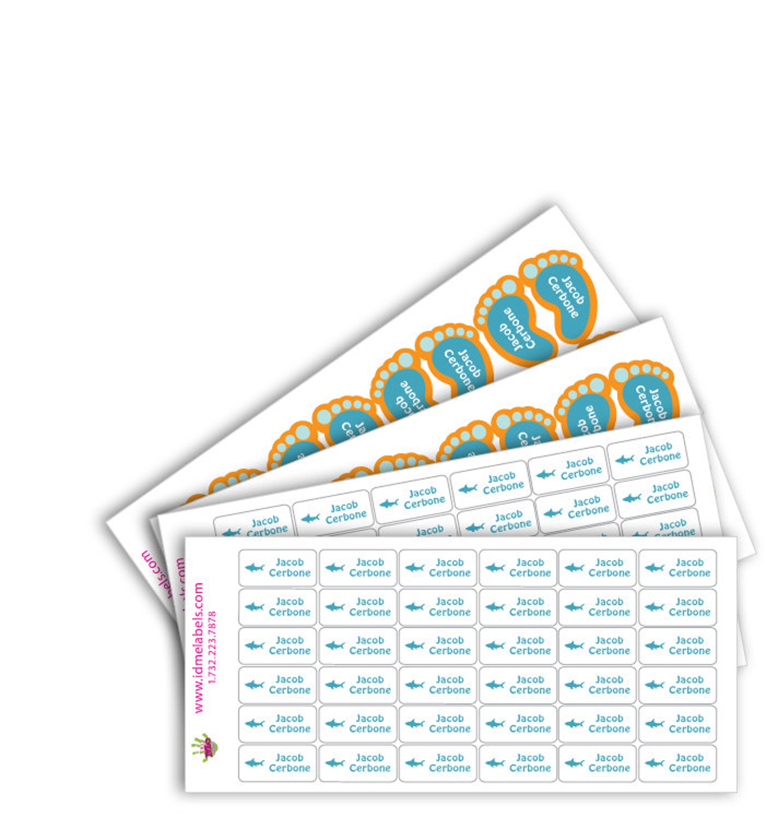 Waterproof Name Labels for Kids personalized for Clothing, Baby ...