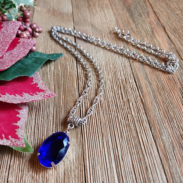 Cobalt Blue Pendant - Etsy