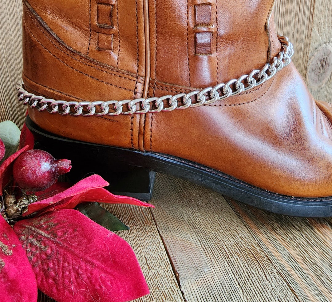 Steel Biker Boot Bracelet, Steel Cowboy Boot Jewelry - Etsy