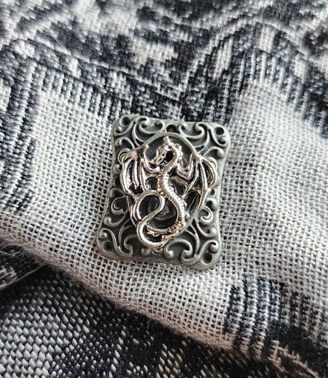 Steampunk Gothic Dragon Pin; Silver and Pewter Steampunk Jewelry - Etsy