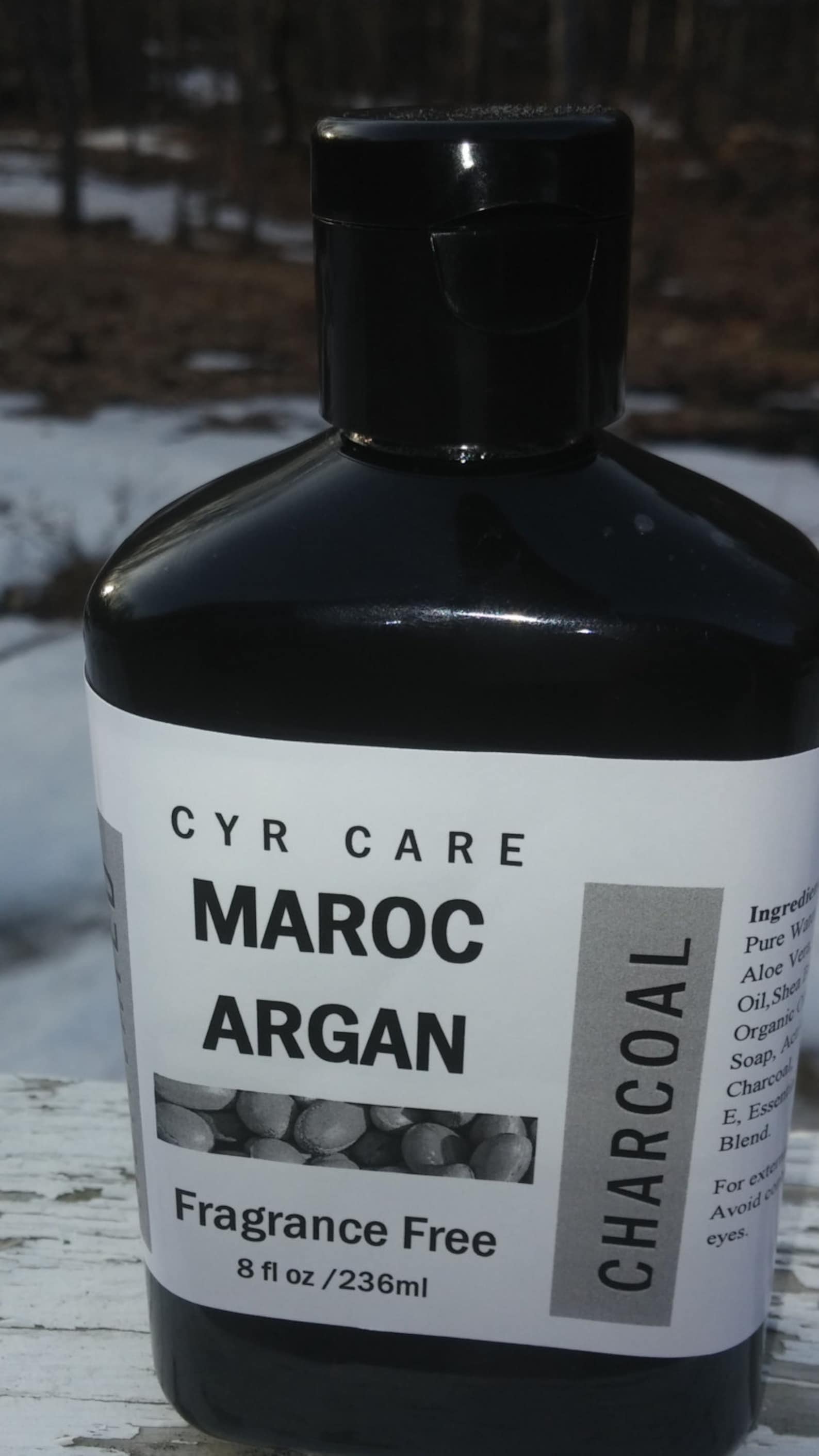 Argan Shampoo-argan Hair Moisturizer-bamboo Activated Charcoal-natural ...